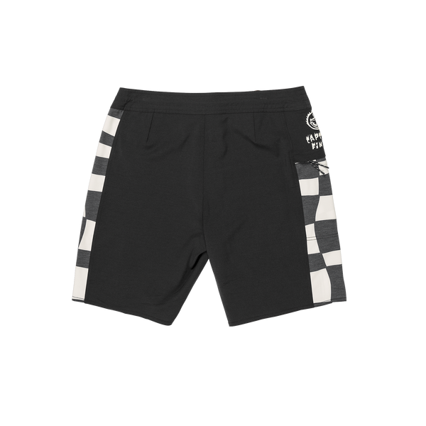 CAPTAIN FIN Keyhole Fire Check Shorts - Black - STM Snow Surf Skate