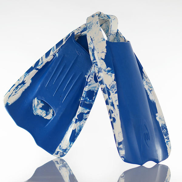 POD PF1 Fins - Blue/White - STM Snow Surf Skate