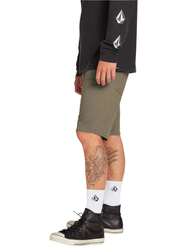 Volcom Solver Lite 5 Pocket Short - Army Green - STM Snow Surf Skate