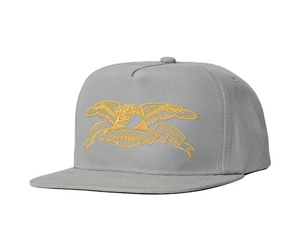 ANTIHERO Basic Eagle adjustable cap - Gunmetal/Gold - STM Snow Surf Skate