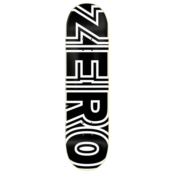 Zero Bold skateboard deck - Black / White - 7.75 - STM Snow Surf Skate